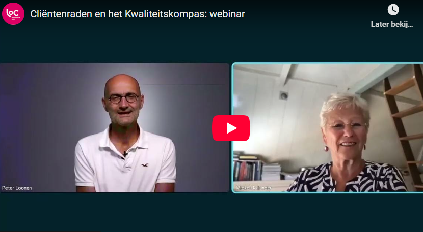 Webinar Generiek Kompas + aankondiging leergang - LOC Cliëntenraden